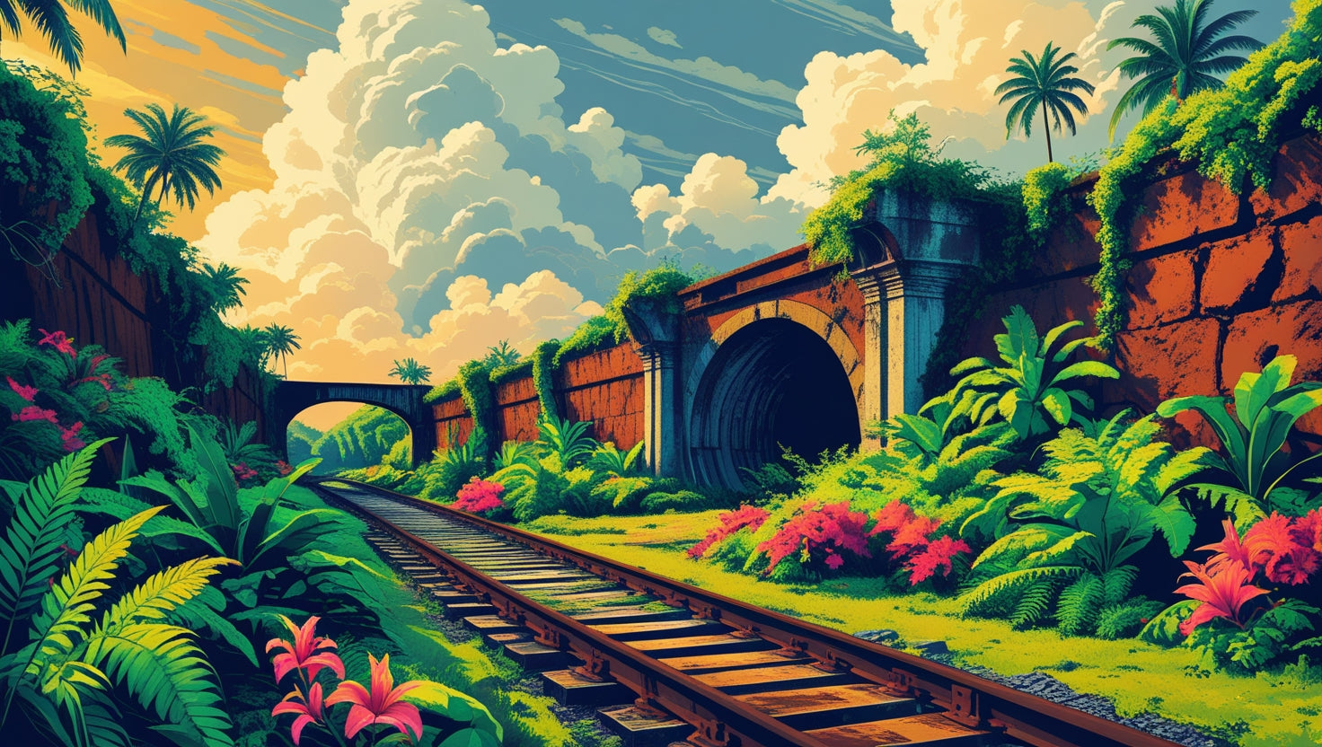 GRAN GUÈL - À La Réunion - Les rails du train effacés de La Réunion